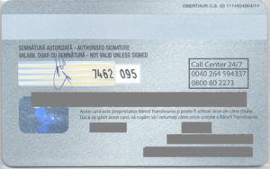 Bank Card: Business (Banca Transilvania, RomaniaCol:RO-VI-0043.06