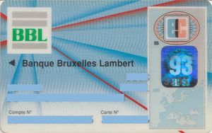 Bank Card: BBL - ec 93 (BBL (Bank Brussel Lambert), BelgiumCol:BE-GM-0006