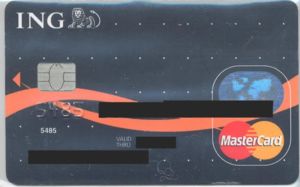 Bank Card: Design black (ING Bank, RomaniaCol:RO-MC-0105.01