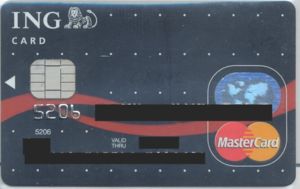 Bank Card: Design black (ING Bank, RomaniaCol:RO-MC-0107