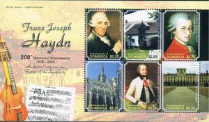 Selo: Joseph Haydn (Dominica(Joseph Haydn, death Bicent.) Mi:DM 3931 ...