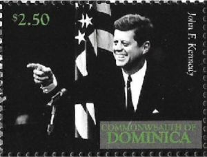 Stamp: President John F. Kennedy pointing Finger (Dominica) (President ...