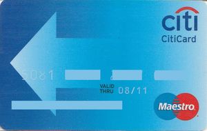 Bank Card: citi - CitiCard (Citibank, Czech RepublicCol:CZ-MS-0024