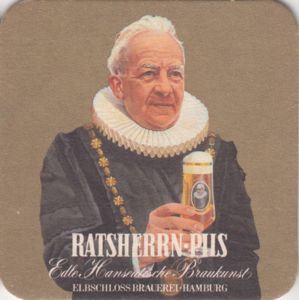 Sous-bock de bière: Ratsherrn (Elbschloss-Brauerei GmbH, Allemagne ...