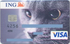 Bank Card: Cat (ING Bank, RomaniaCol:RO-VE-0074