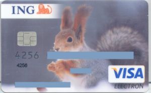 Bank Card: Squirrel (ING Bank, RomaniaCol:RO-VE-0075