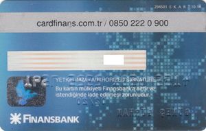 Bank Card: CardFinans (Finansbank, Turkey) Col:TR-VI-0103