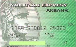 Bank Card: American Express (Akbank T.A.Ş., Türkiye (Turkey)Col:TR-AE-0002