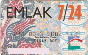 Bank Card: Emlak 7/24 (Emlak Bankası, Türkiye (Turkey)Col:TR-GM-0044