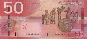 Banknote: 50 Dollars (Canada(2001-2011 Issue) Wor:P-104a