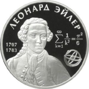 Moneda: 2 Rubles (300th Anniversary of the Birthday of L. Euler) (Rusia ...