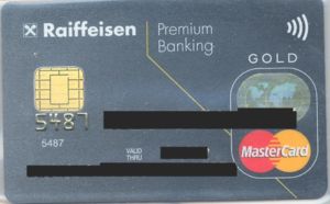 Bank Card: Raiffeisen BANK Master Gold Premium (Raiffeisen Bank ...