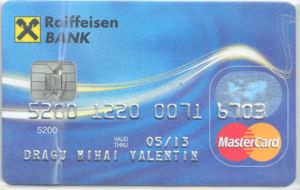 Bank Card: Raiffeisen Bank (Raiffeisen Bank, RomaniaCol:RO-MC-0288.01