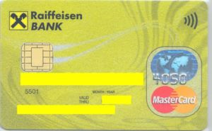 Bank Card: Raiffeisen Bank (Raiffeisen Bank, RomaniaCol:RO-MC-0122.12