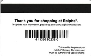 Functional Card: Ralphs rewards (Shops - Supermarkets, United States of ...