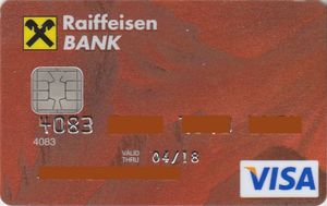 Bank Card: Raiffeisen BANK (Raiffeisen Bank, Czech RepublicCol:CZ-VI ...
