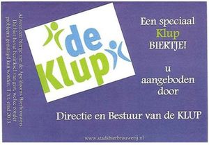 Drink Label: De Klup speciaal (Stadsbierbrouwerij Apeldoorn ...
