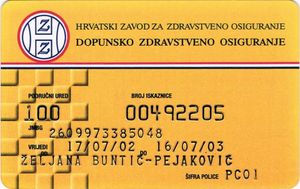 Functional Card: Dopunsko Zdravstveno Osiguranje (Insurance, Croatia ...