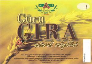 Drink Label: Guru gira (UAB Su Puta, LithuaniaCol:LT-KVASS-000004