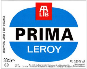Drink Label: Leroy Prima (Brouwerij Leroy, BelgiumCol:BE-BEER-007134
