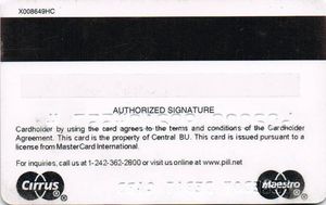 Tarjeta de Banco: Freedom Debit Card (MasterCard International, Estados ...