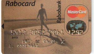 Bank Card: MasterCard Gold "Rabocard" (Rabobank, Netherlands) Col:NL-MC ...