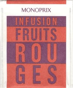 Tea Bag: Infusion Fruits Rouges (Monoprix, France(Infusion) Col:TB-FR-4283