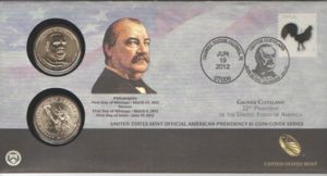 Coin: 1 Dollar (22 nd president Grover Cleveland 1885-1889) (United ...