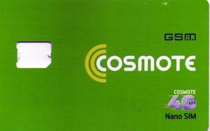 Phonecard: Cosmote 4G LTE Nano Sim (Cosmote, Greece) (SIM GSM - Cosmote ...