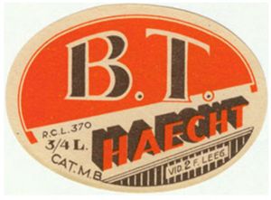 Drink Label: Haecht B.T (Haacht, BelgiumCol:BE-BEER-007279