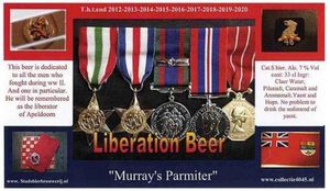 Drink Label: Liberation Beer Murray's Parmiter (Stadsbierbrouwerij ...