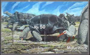 Stamp: Cylindraspis peltastes - Rodrigues Domed Tortoise (Mauritius ...