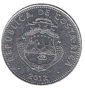 Moneda: 5 Colones (Costa Rica(1950~Today - Banco Central de Costa Rica ...