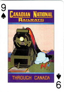 Game Card: 9 - Canadian National Railways through Canada (Playing Cards ...