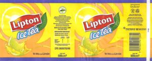 Etiqueta de bebida: Lipton - Ice Tea Limón (Lipton-Pepsico de Venezuela ...