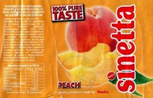 Etiqueta de bebida: Sinetta peach (Kozuvcanka, Macedonia del NorteCol ...