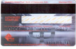 Bank Card: Union Trust (Bank of Delaware, United States of AmericaCol ...