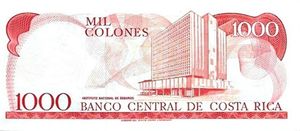 Banknote: 1,000 Colones (Costa Rica(1975-1988 Issue) Wor:P-250a.4