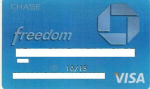 Bank Card: CHASE freedom (Chase, United States of AmericaCol:US-VI-0071-1