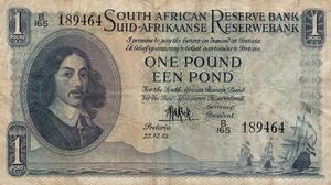 Banknote: 1 Pound (South Africa(1948-1959 Issue) Wor:P-92d.5