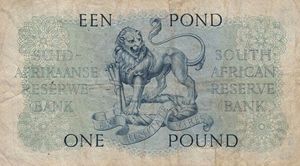 Banknote: 1 Pound (South Africa(1948-1959 Issue) Wor:P-92d.5