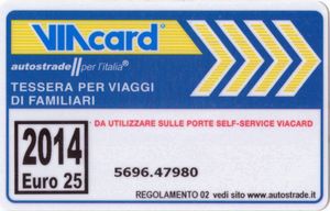 Biglietto di Trasporto: Tessera per viaggi di familiari (Autostrade ...