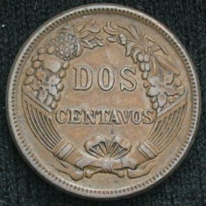Coin: 2 Centavos (Modified dies) (Peru(1863~1965 - Republic (Decimal ...