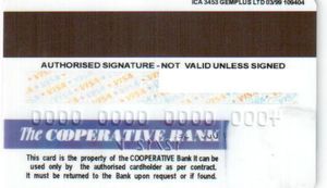 Bank Card: Cooperative Bank (The Cooperative Bank, United Kingdom of ...