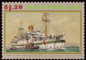 Stamp: Hospital Ship - Centaur (Australia(World War II Ships) Mi:AU ...