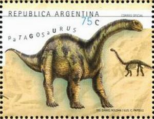 Stamp: Patagosaurus fariasi (Argentina(Dinosaurs of Argentina - 1998 ...