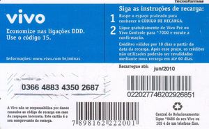 Phonecard: Agora a sua recarga vem com mais validade - MG (Vivo, Brazil ...