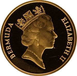 Coin: 1 Cent (Gold edition) (Bermuda) (1995 - Gold yearset) WCC:km44d