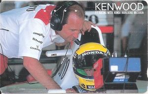 Phonecard: KENWOOD F-1 RACING,Driver Ayrton Senna (NTT, Japan(110-011 ...