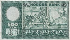 Banknote: 500 Kroner (Norway(1948-1976 Issue) Wor:P-34a.1